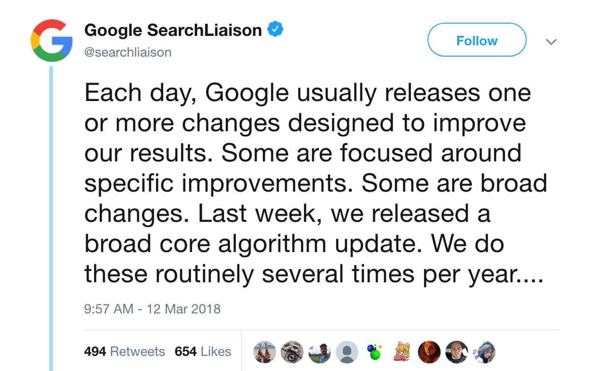 Google’s March 2019 Core Algorithm Update and the Future of Search