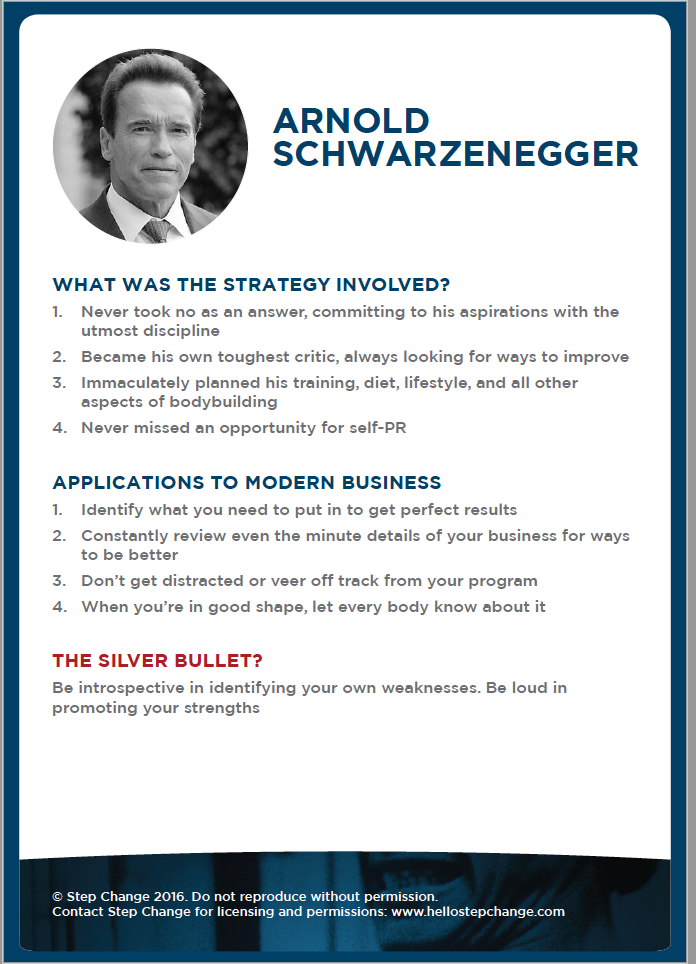 History’s Greatest Strategists: Arnold Schwarzenegger